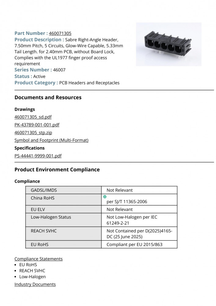 460071305 technical document preview, page 1