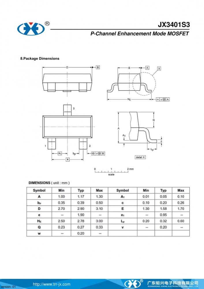 JX3401S3 datasheet page 5
