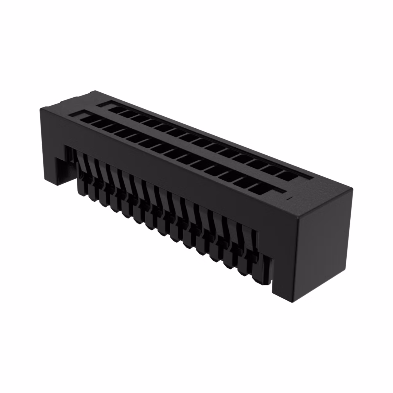 Zero-Hachi Receptacle Housing, 0.80mm Pitch, Dual Row, Friction Lock, 28 Circuits, Black for sale