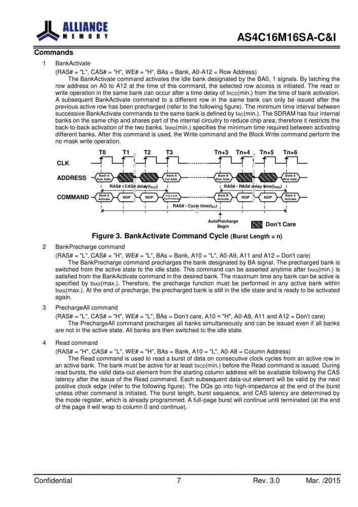 AS4C16M16SA datasheet page 8