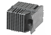 Impact 100 Ohm 3 Pair Right-Angle Male Header, Left Guided, Open Endwall, 8 Columns, 72 Circuits, Pin Length 5.50mm, Plated Through Hole Dimension 0.39mm, Lead Free