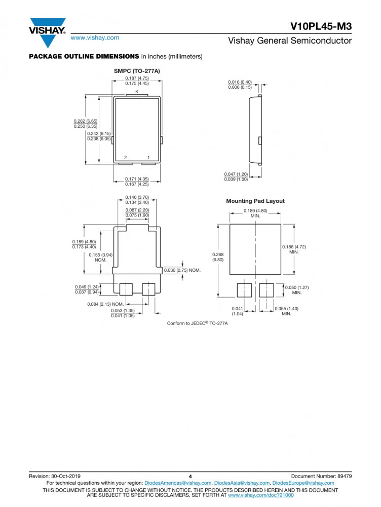 V10PL45-M3/8 Vishay datasheet page 4