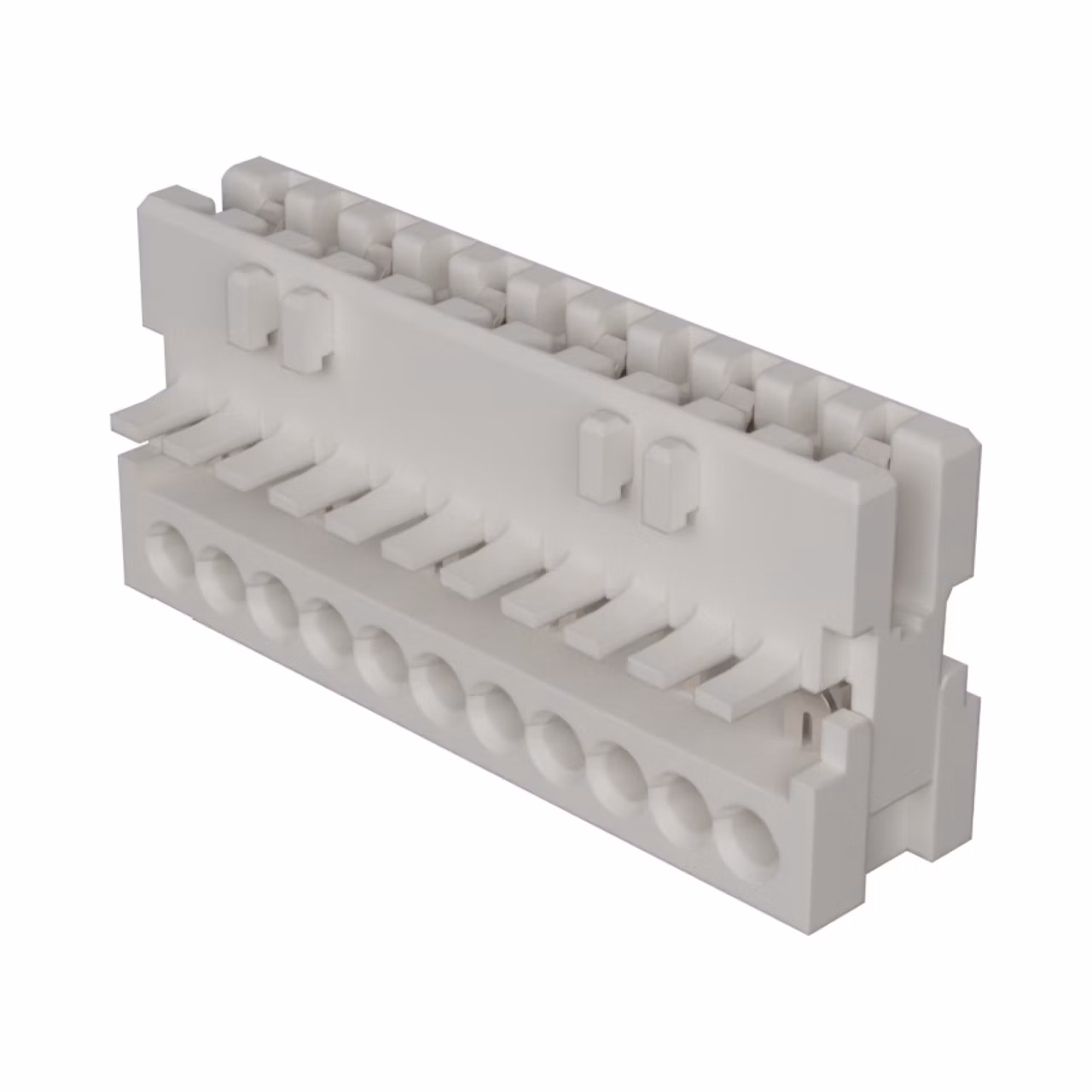 Appli-Mate RAST 2.5 Female Connector, 5.00mm Pitch, 6 Circuits, Position A, B, C, D, E, F, G, H, K and L Removed, Open Endwalls for sale