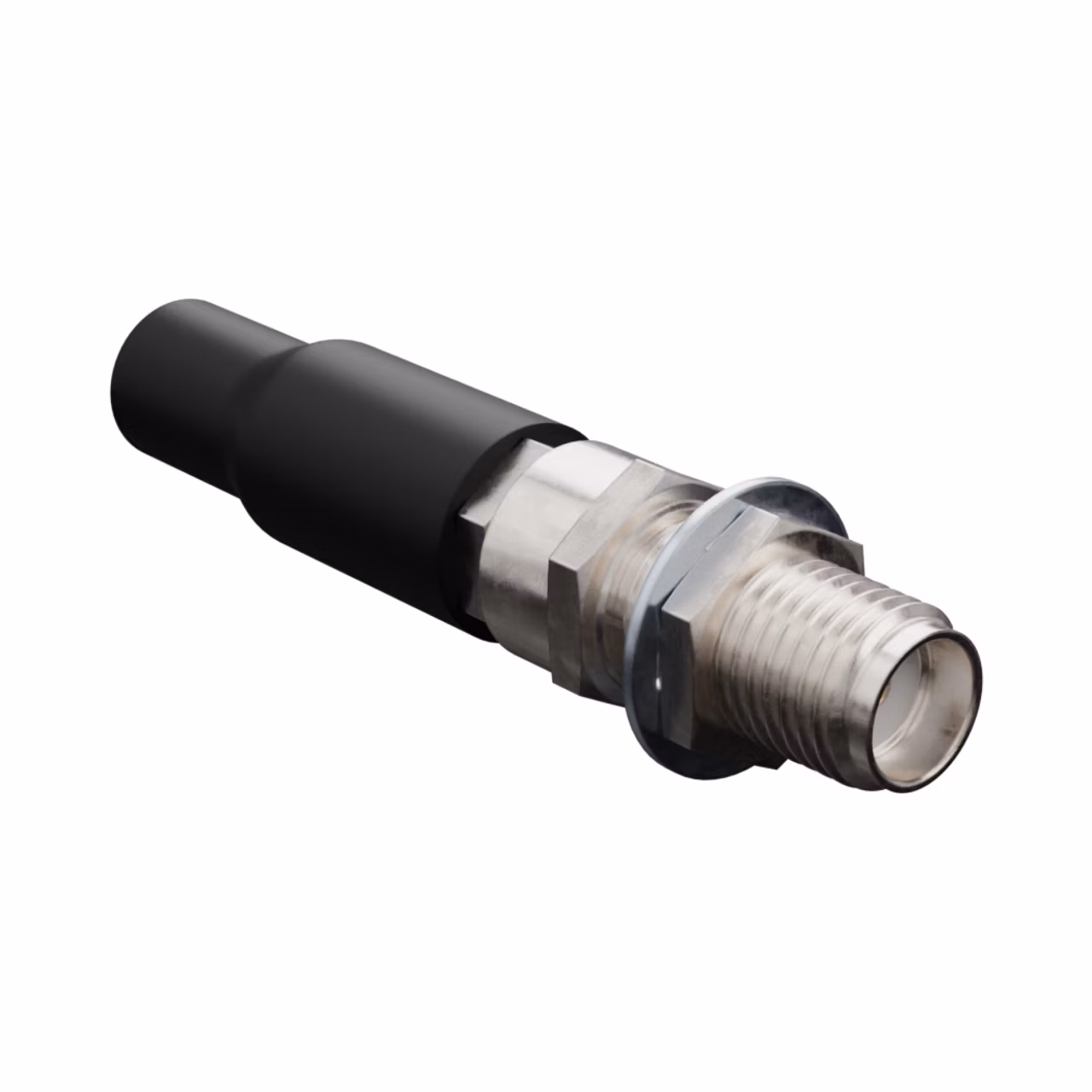 SMA Jack, Straight, Bulkhead, Crimp, RG-141, RG-303 and RG-58 Cable, Passivated Stainless Steel Body, Beryllium Copper Plated Gold Contact, 54 Piece Tray, 50 Ohms for sale