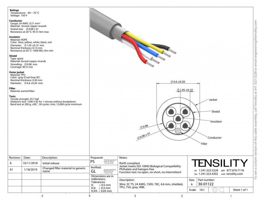 Technical drawing image for Tensility International model 30-01122