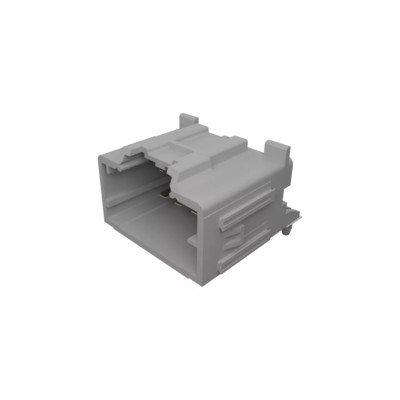 Stac64 Single Bay Right-Angle Power Header, 10 Circuits, Polarization B,  Gray, Tube for sale