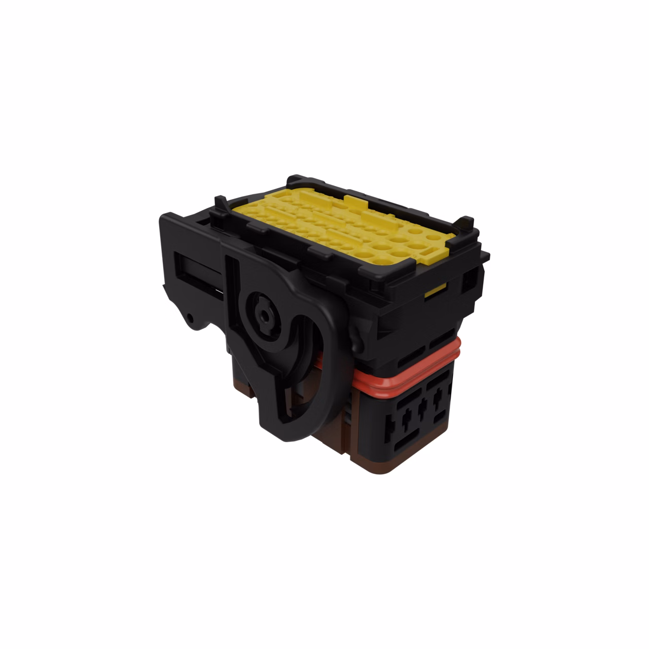.635mm, 1.50mm, CMC Receptacle, 36 Circuits, Left Wire Output, Brown Coding, Mat Sealed, Row 1 Closed for sale