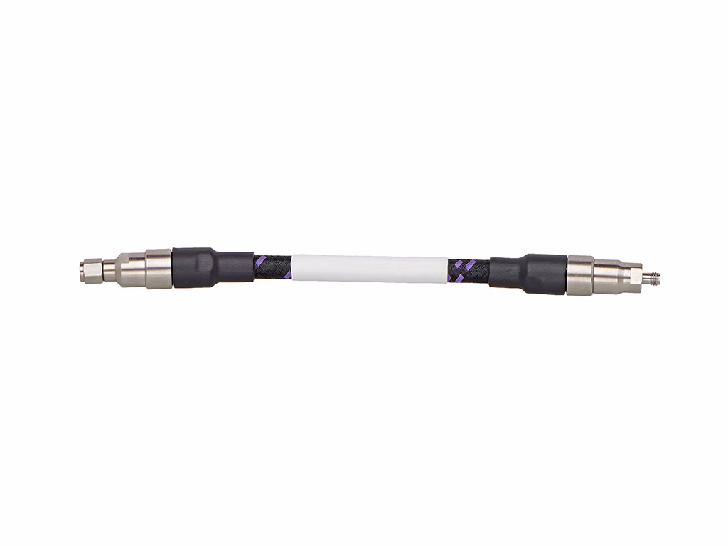 Cardinal Test 1.0mm Straight Plug to 1.0mm Straight Jack on Armored MXR 110 Cable, 914.40mm Length, 50 Ohms