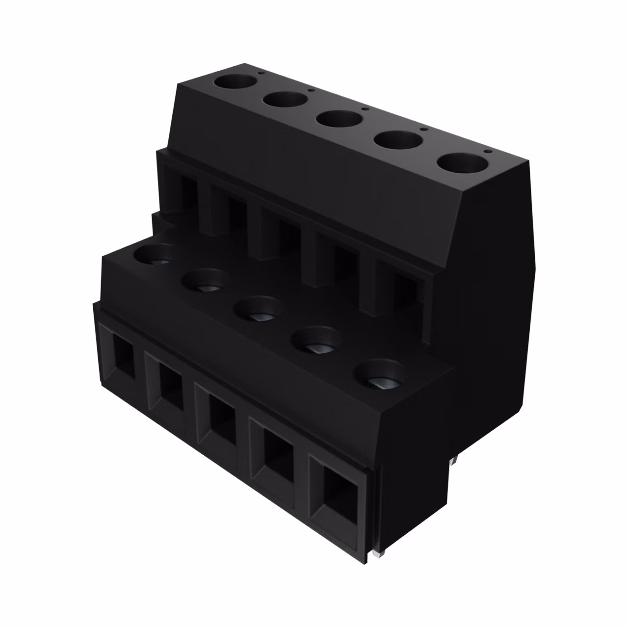 5.08mm Pitch Beau Eurostyle Low Profile, Two Level Terminal Block, Modular, 10 Circuits for sale