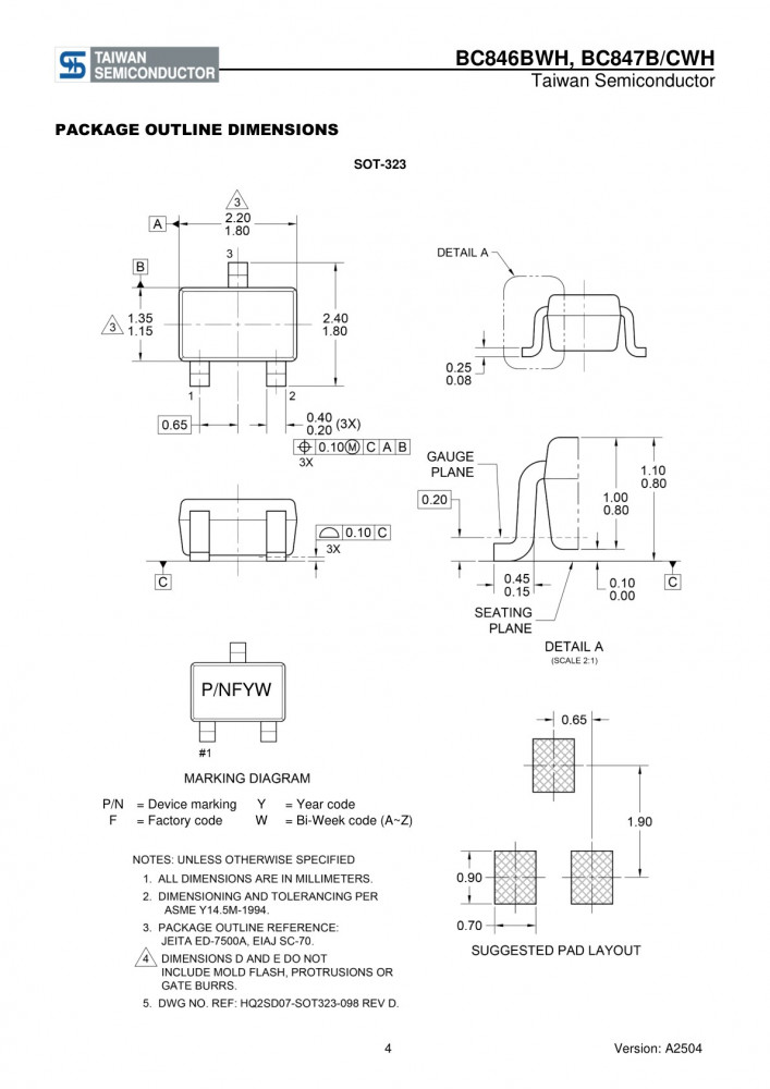 BC847BWH datasheet page 4