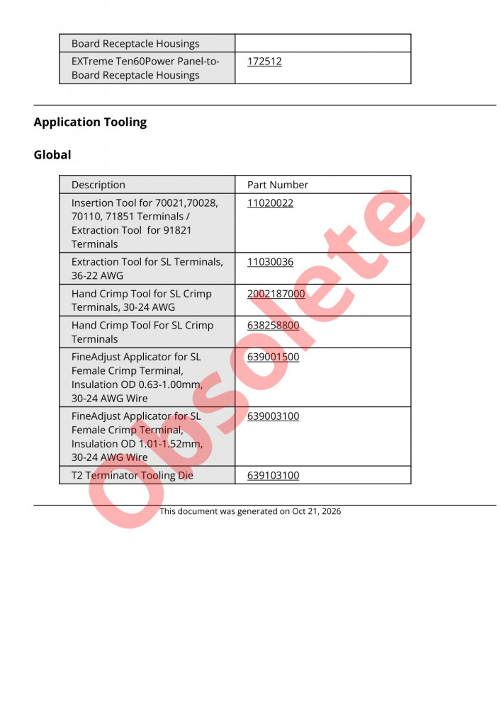 Technical document page 3 for MOLEX 700580083