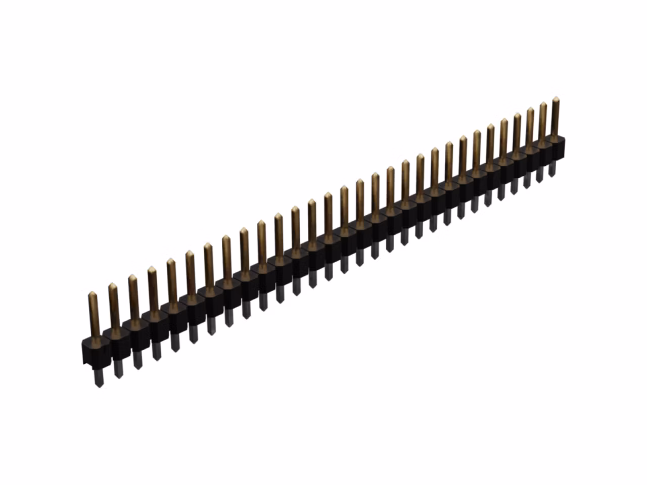KK 254 PCB Header, Through Hole, Breakaway, Vertical, 30 Circuits, Gold (Au) Flash Plating, Bag Packaging, Lead-Free for sale