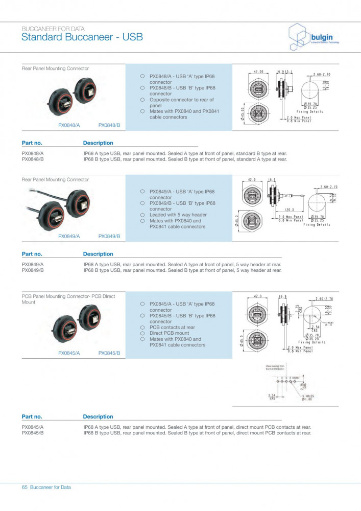 Bulgin PX0848/A technical document page 4