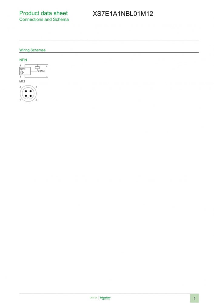 XS7E1A1NBL01M12 technical document page 5
