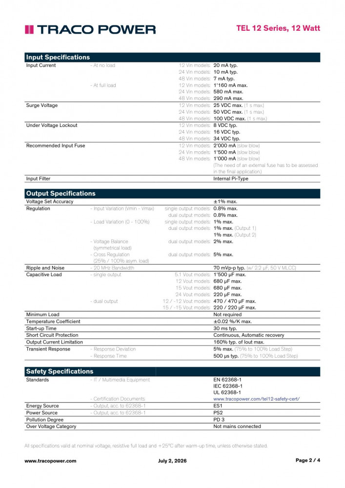 TEL 12 documentation page 2