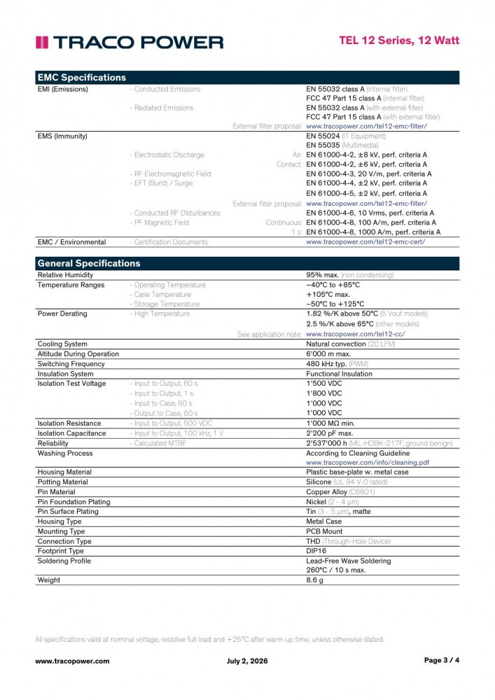 TEL 12 documentation page 3