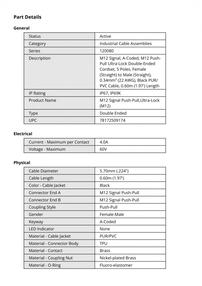 MOLEX 1200805049 technical drawing page 2