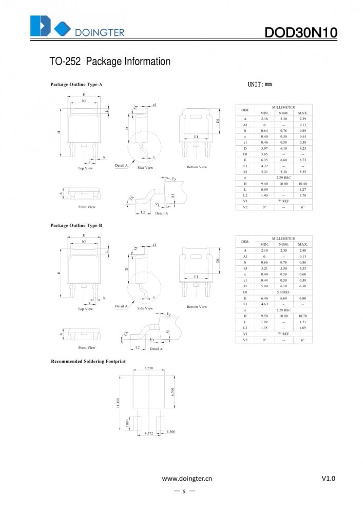 DOD30N10 datasheet page 5