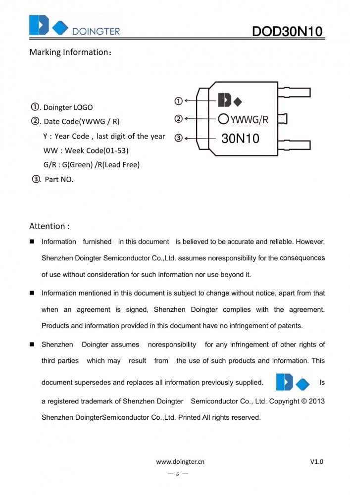DOD30N10 datasheet page 6