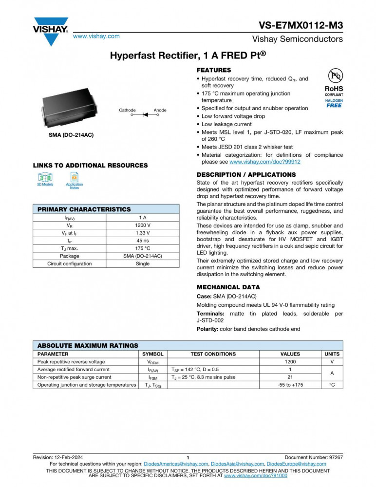 VS-E7MX0112-M3/I datasheet page 1