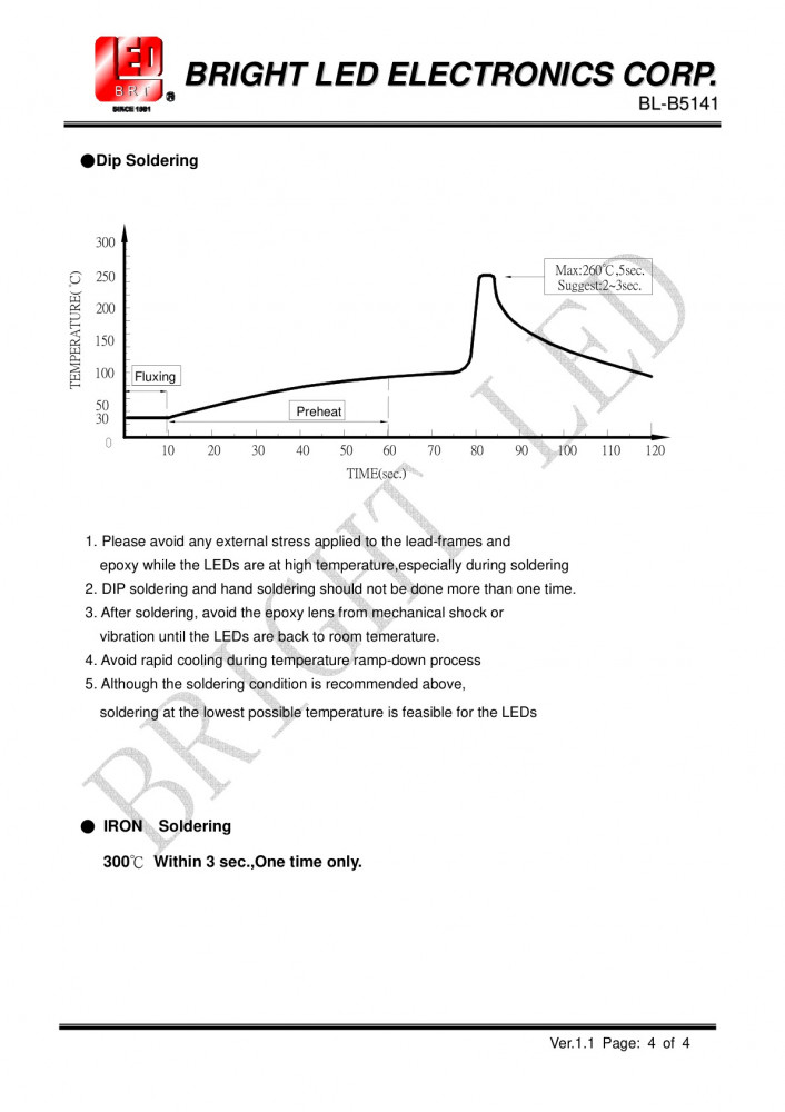 BL-B5141 datasheet page 4