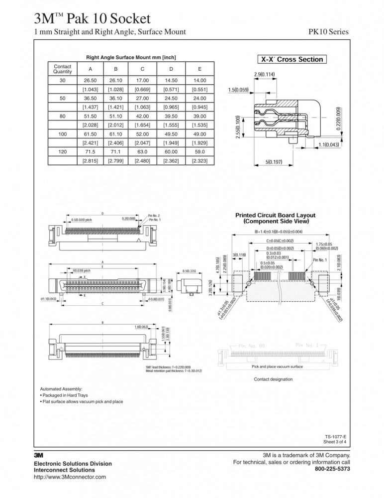 3M PK10 TS-1077 technical sheet page 3