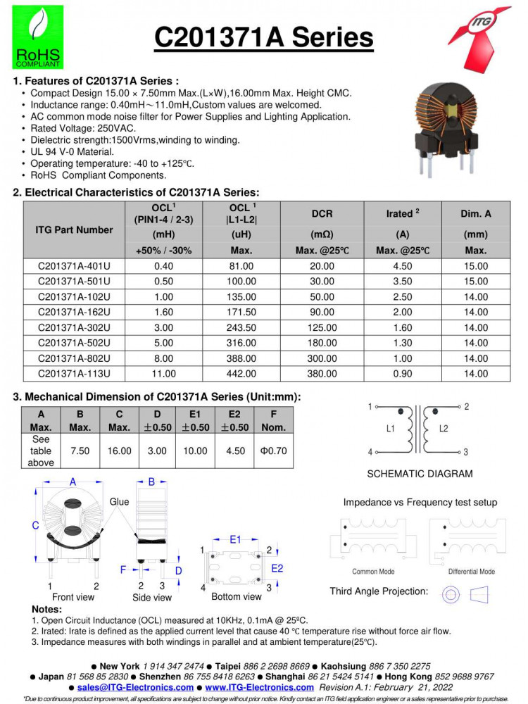 C201371A datasheet page 1