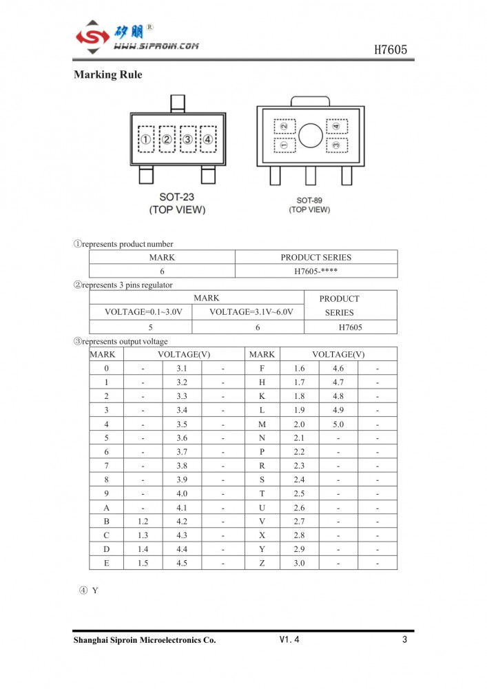 H7605 datasheet page 3