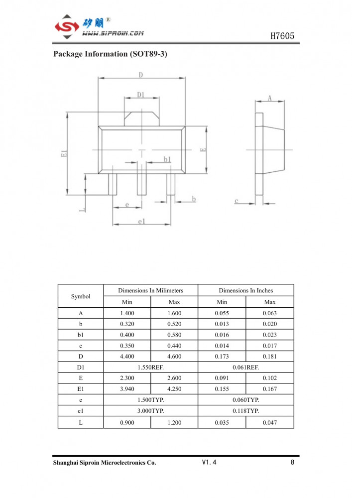 H7605 datasheet page 8