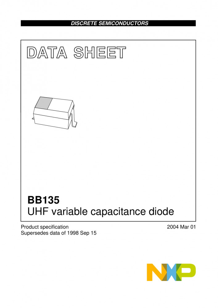 BB135 datasheet page 1