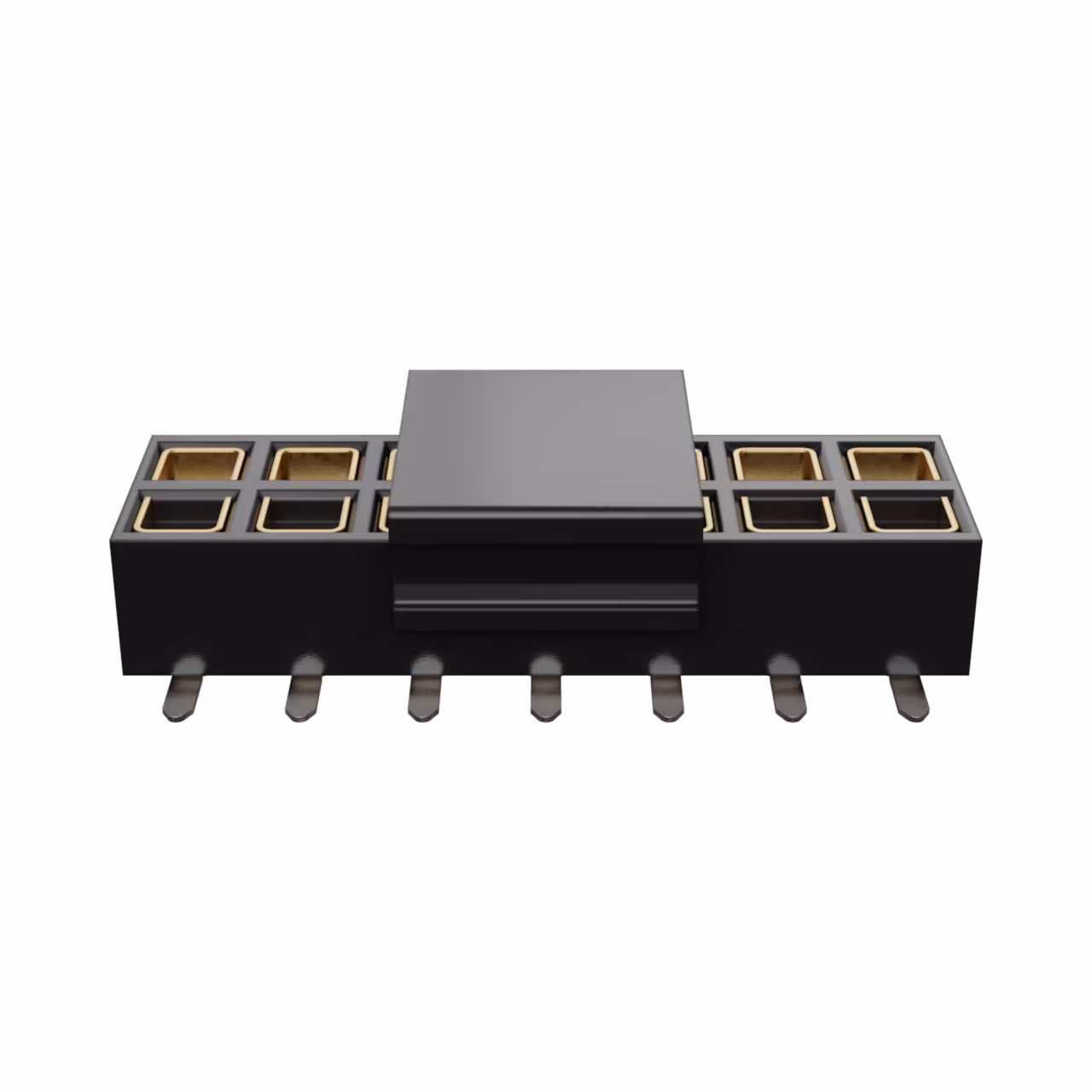 2.00mm Pitch Milli-Grid Receptacle, Surface Mount, Bottom Entry, 0.38µm Gold (Au) Plating, 14 Circuits, with Pick-and-Place Cap, Tube, Lead-Free for sale