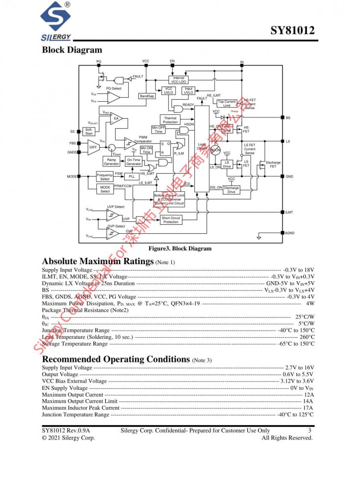 SY81012VDC datasheet page 3