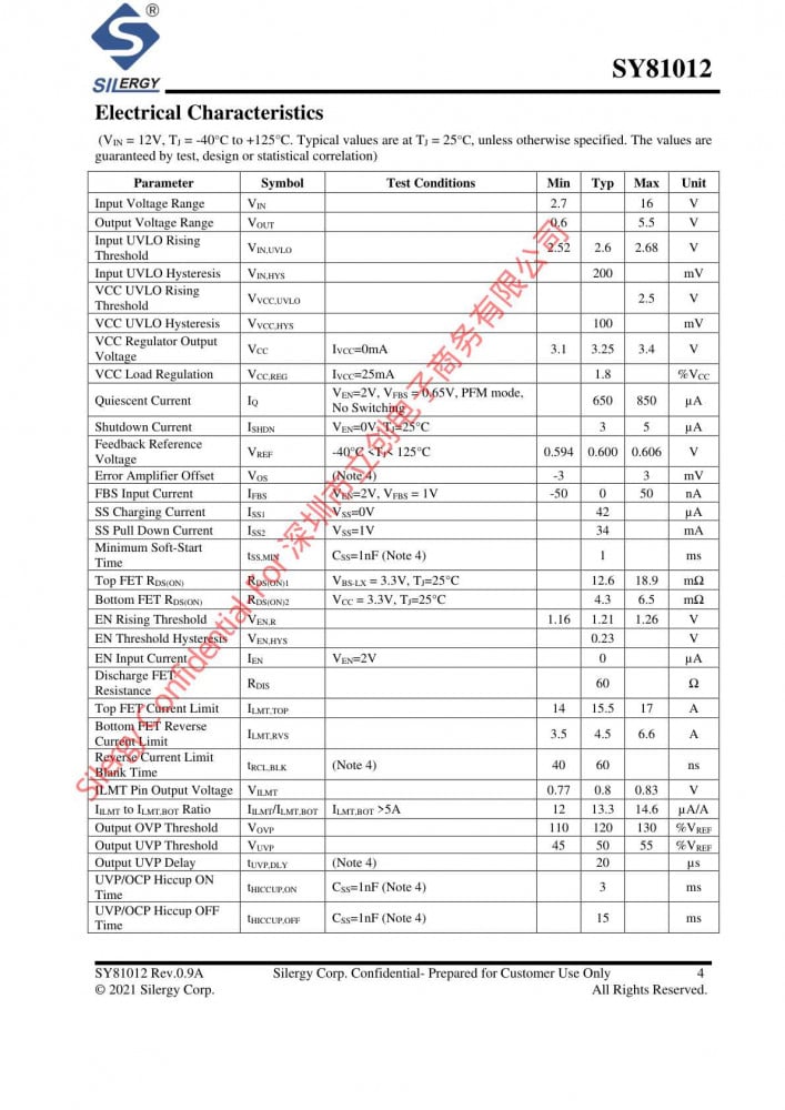 SY81012VDC datasheet page 4