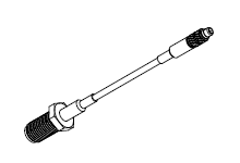 MMCX Straight Plug to SMA Straight Bulkhead Jack on RG-178 Cable, 457.20mm Length, 50 Ohms