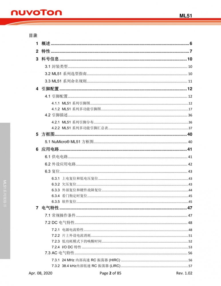 ML51 datasheet page 2