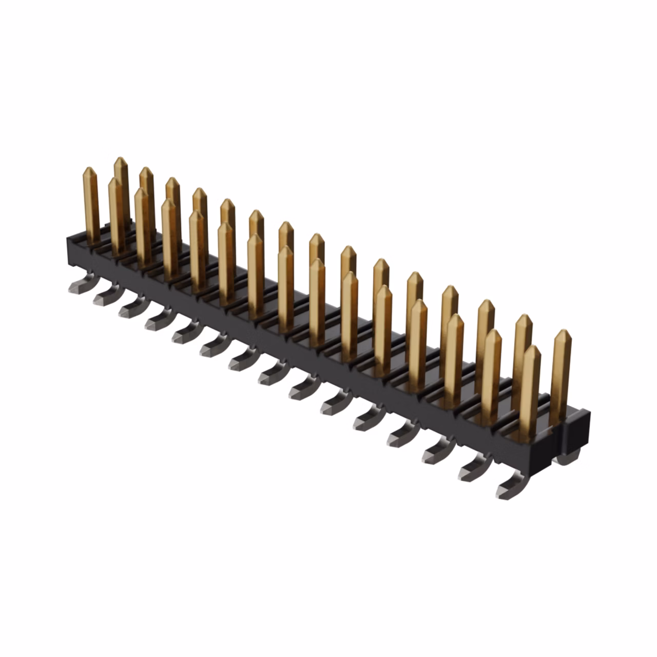 Milli-Grid Header, Vertical, Surface Mount, 30 Circuits, 0.76µm Gold (Au) Plating, Mating Pin Length 3.80mm, Tube, Lead-Free for sale