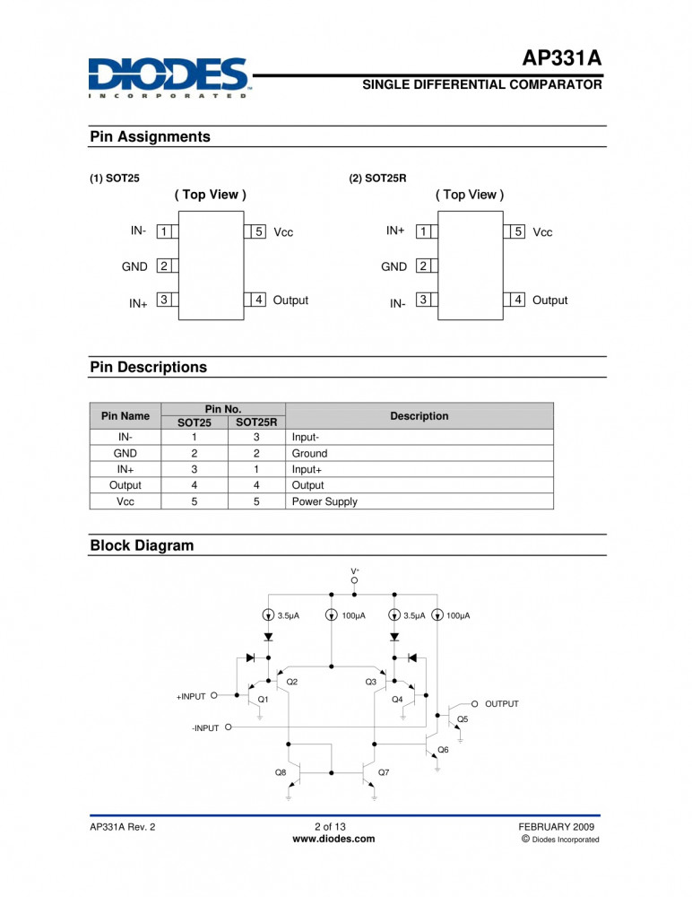 AP331AWRG-7 datasheet page 2