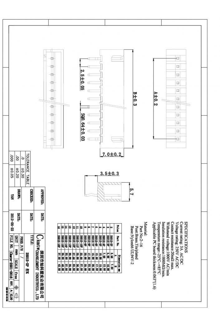 Ckmtw W-2501S02P-K000 technical drawing page 1