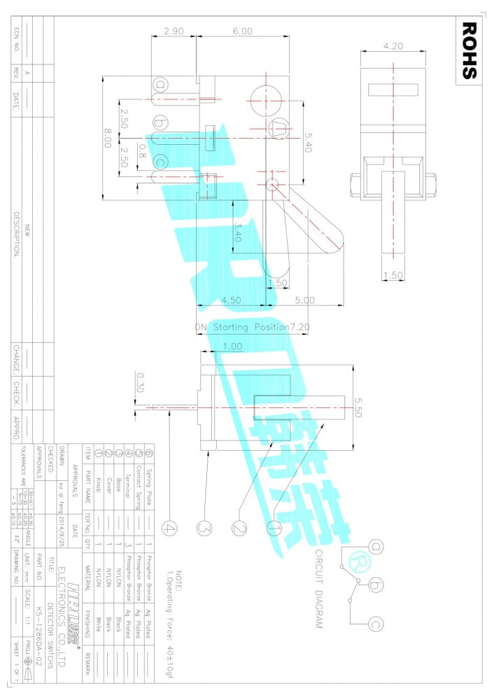 K5-1286DA-02 technical document page