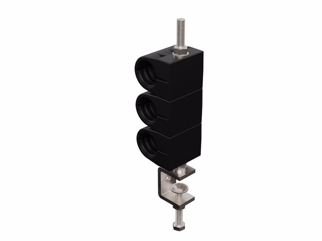 Single Side, 3-Hole, Feeder Clamp for 7/8