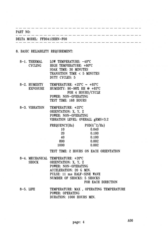 FFB0412HHN-F00 specification page 5