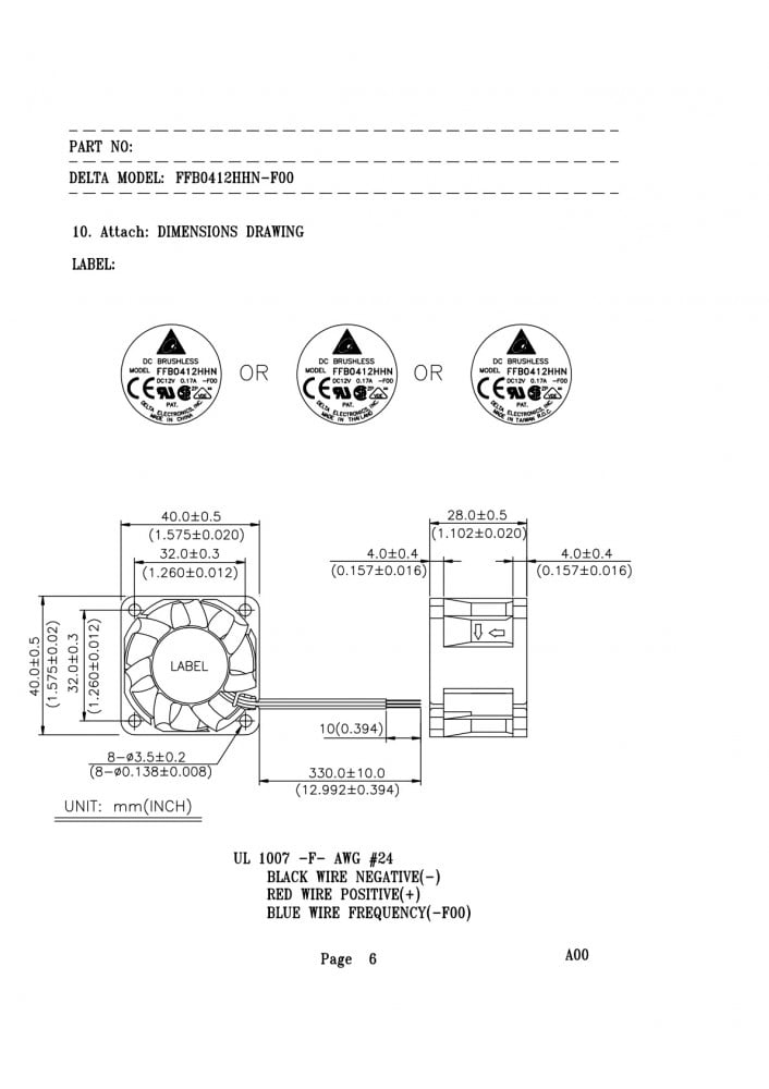 FFB0412HHN-F00 specification page 7