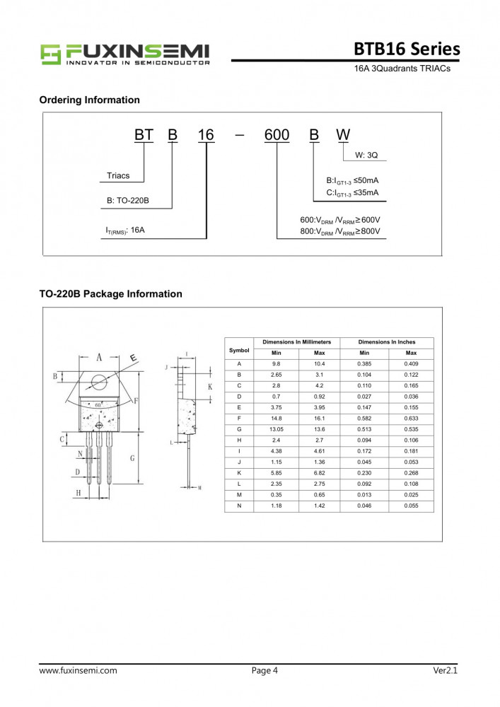 BTB16-800BW datasheet page 4