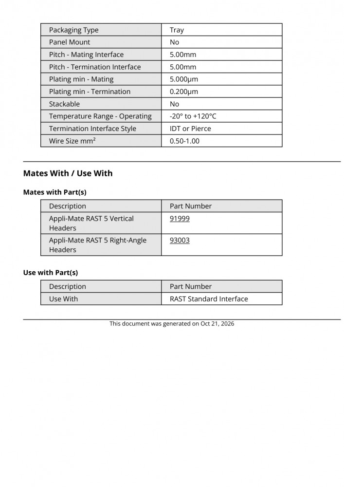 MOLEX 930550103 technical document image 3