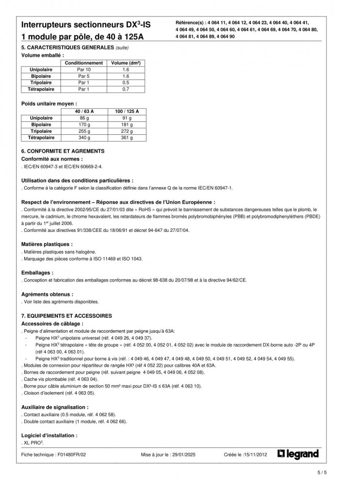 Legrand DX³-IS technical document page 5
