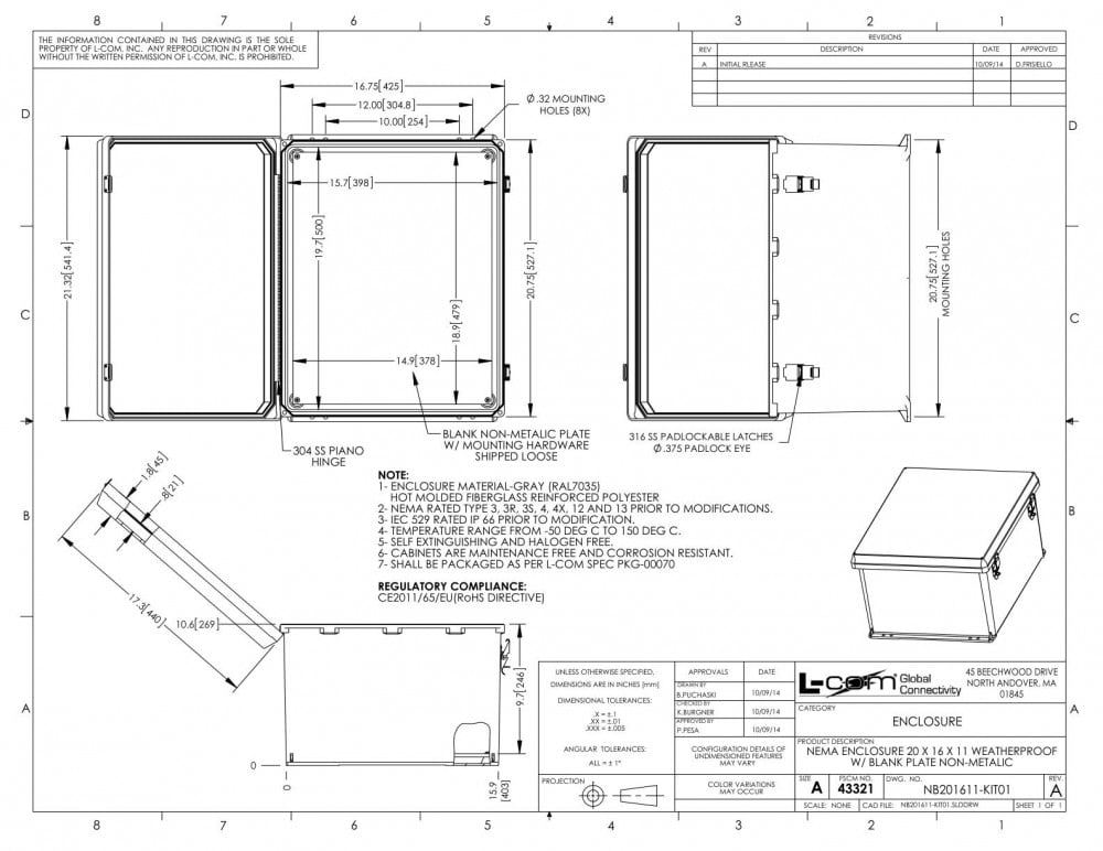 NB201611-KIT01 technical document page