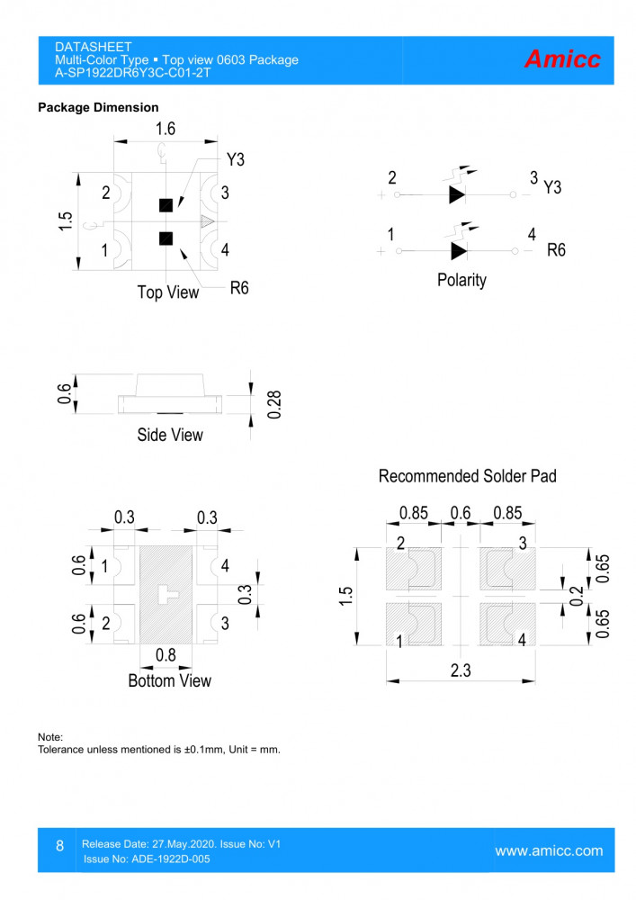 A-SP1922DR6Y3C-C01-2T datasheet page 8
