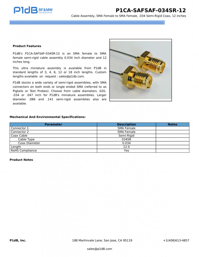 Technical document image associated with P1CA-SAFSAF-034SR-12
