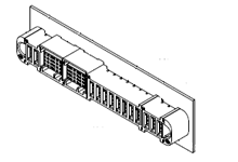 Micro-Fit BMI Receptacle Header, Dual Row, Vertical, with Press-fit Plastic Pegs, 0.76µm Gold (Au) Selective, 8 Circuits