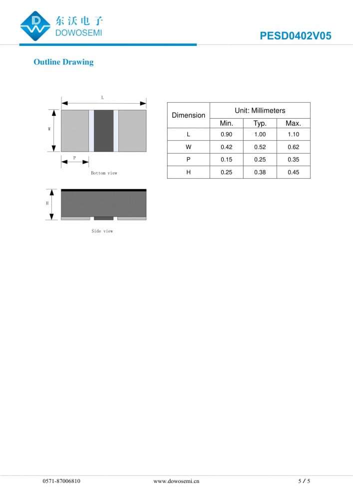 PESD0402V05 datasheet page 5